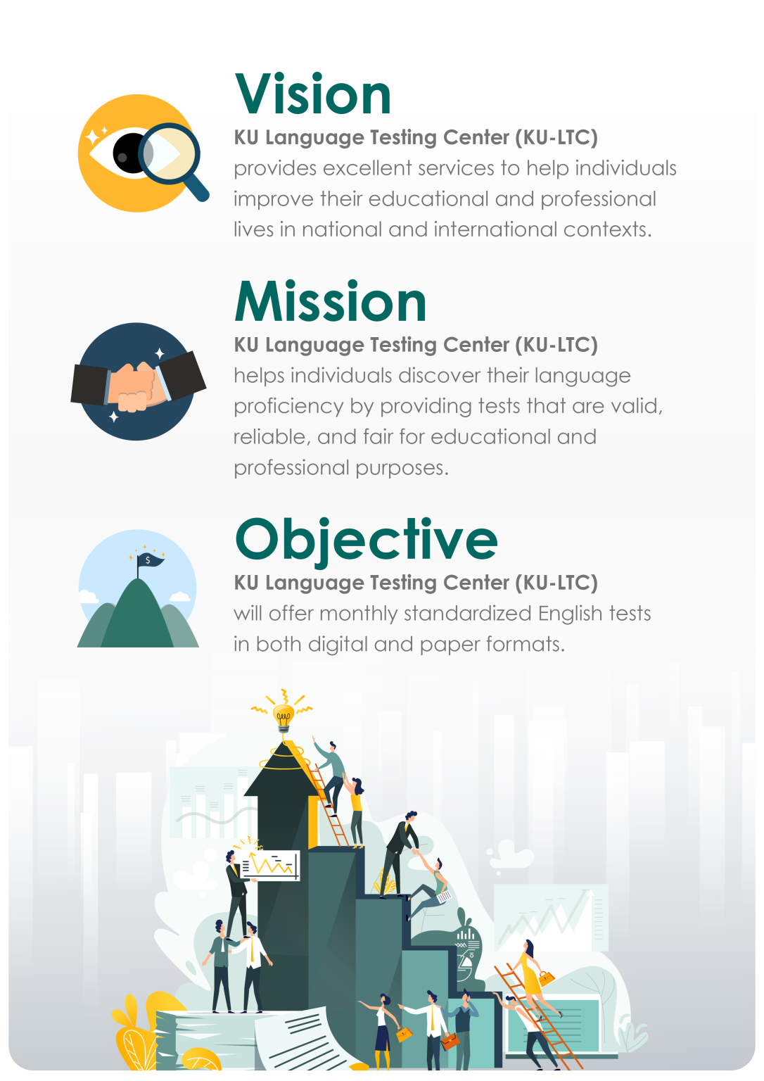 Vision Mission and Objective - KU Language Testing Center